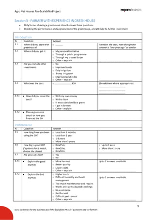 Questionnaire+for+business+plan farmer | DOCX