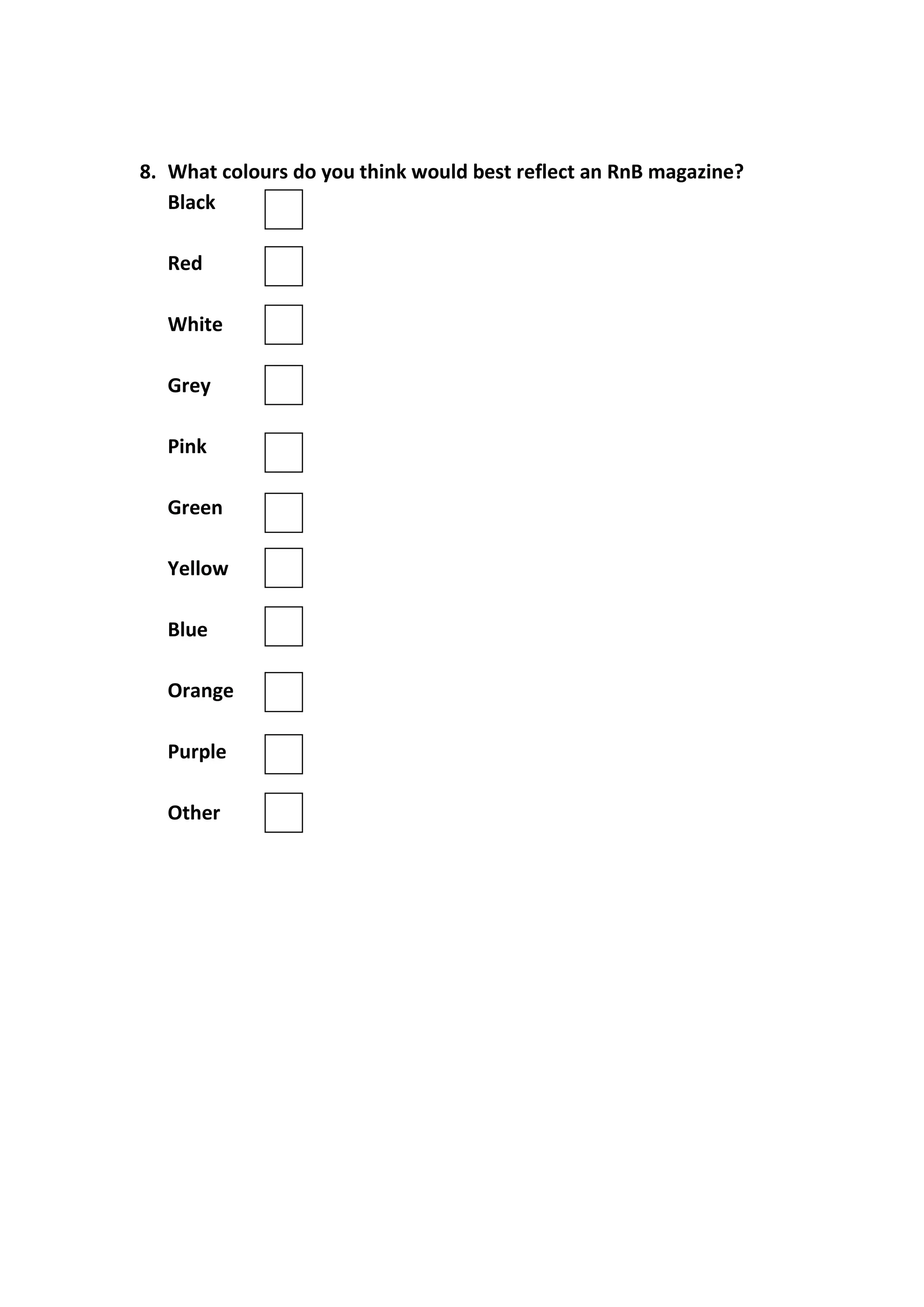 Questionnaire for media as | DOCX | Music | Entertainment