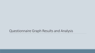 Questionnaire Graph Results and Analysis | PPT