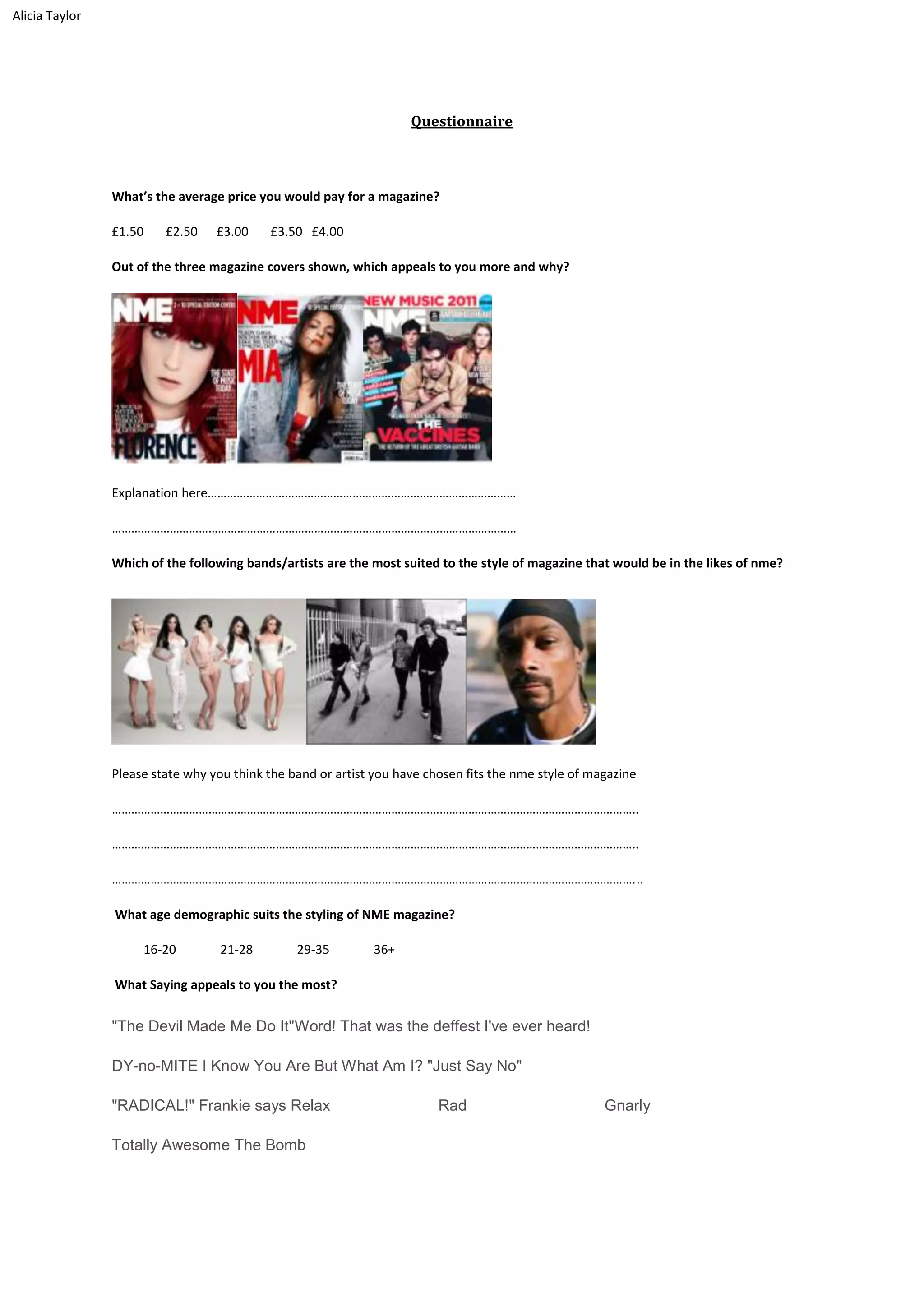 Questionnaire media | DOCX