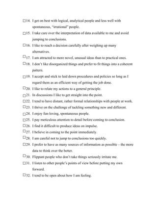 Questionnaire of learning style 1 | PDF