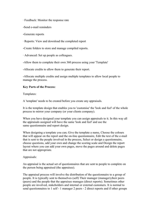 Questionnaire of performance appraisal | DOC | Human Resources | Business