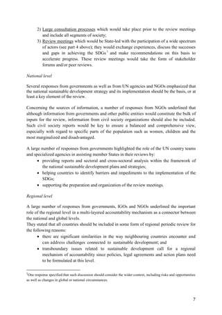Questionnaire on an accountability framework for the post 2015 agenda a ...