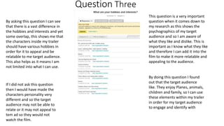 Questionnaire on audience research for horror | PPT