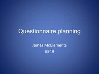 Questionnaire powerpoint | PPT