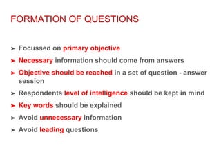 Questionnaire ppt for lecture modified 28 jan 2 | PPT