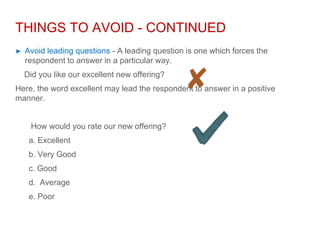 Questionnaire ppt for lecture modified 28 jan 2 | PPTX