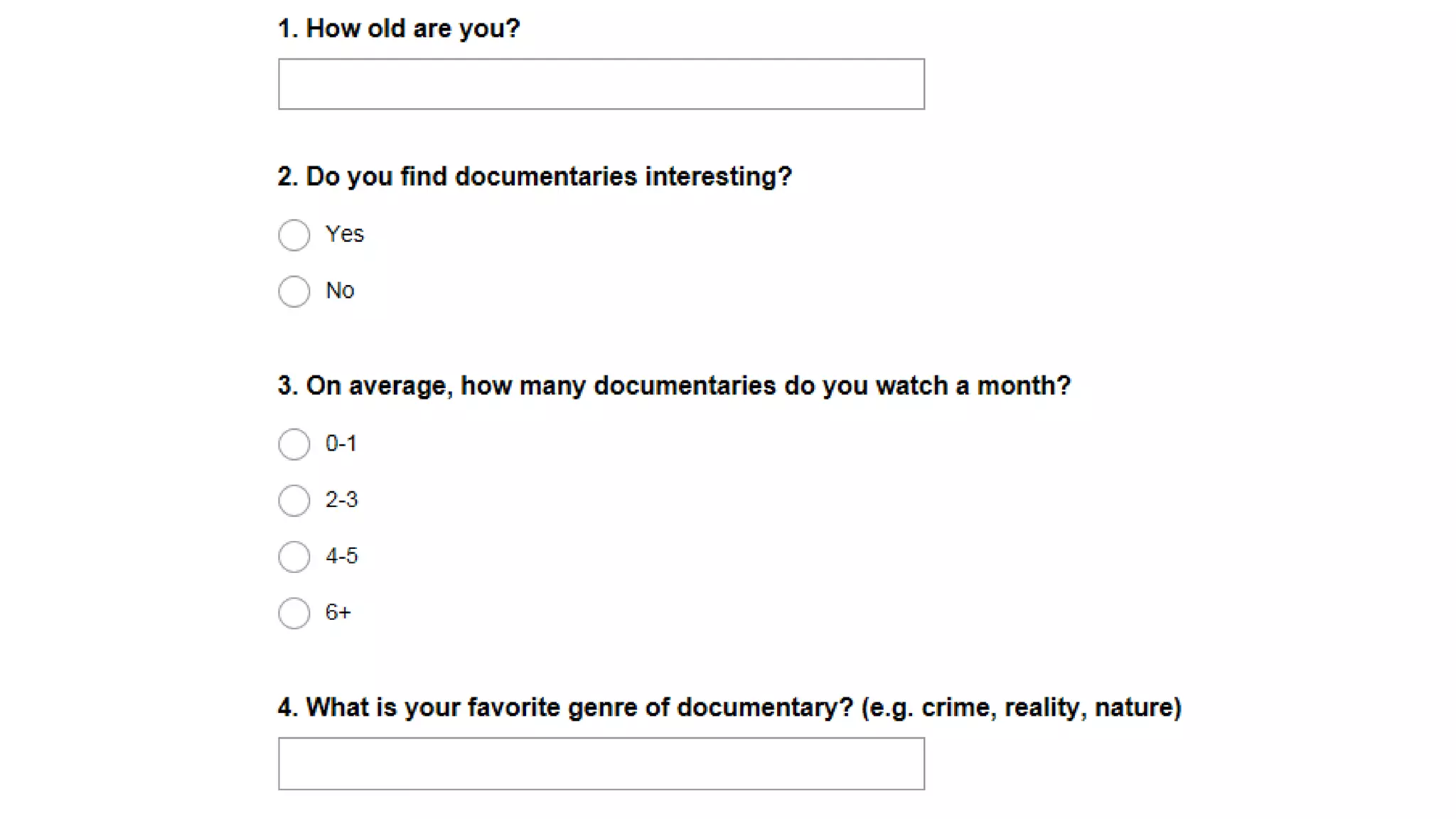 Questionnaire Questions | PPT