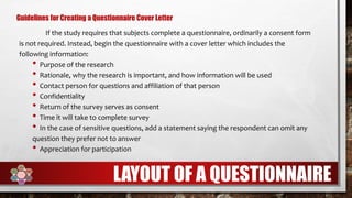 Questionnaire Design | PPTX