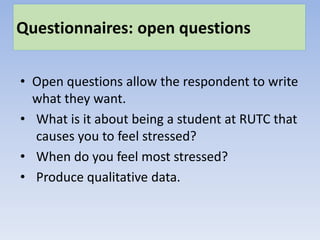 Questionnaires | PPTX