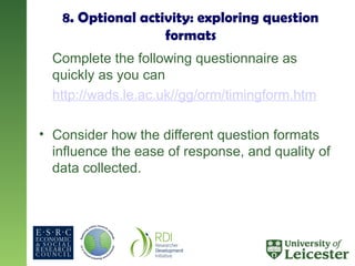 Research Questionnaires(research methodology).ppt | Internet for ...