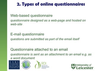 Research Questionnaires(research methodology).ppt | Internet for ...