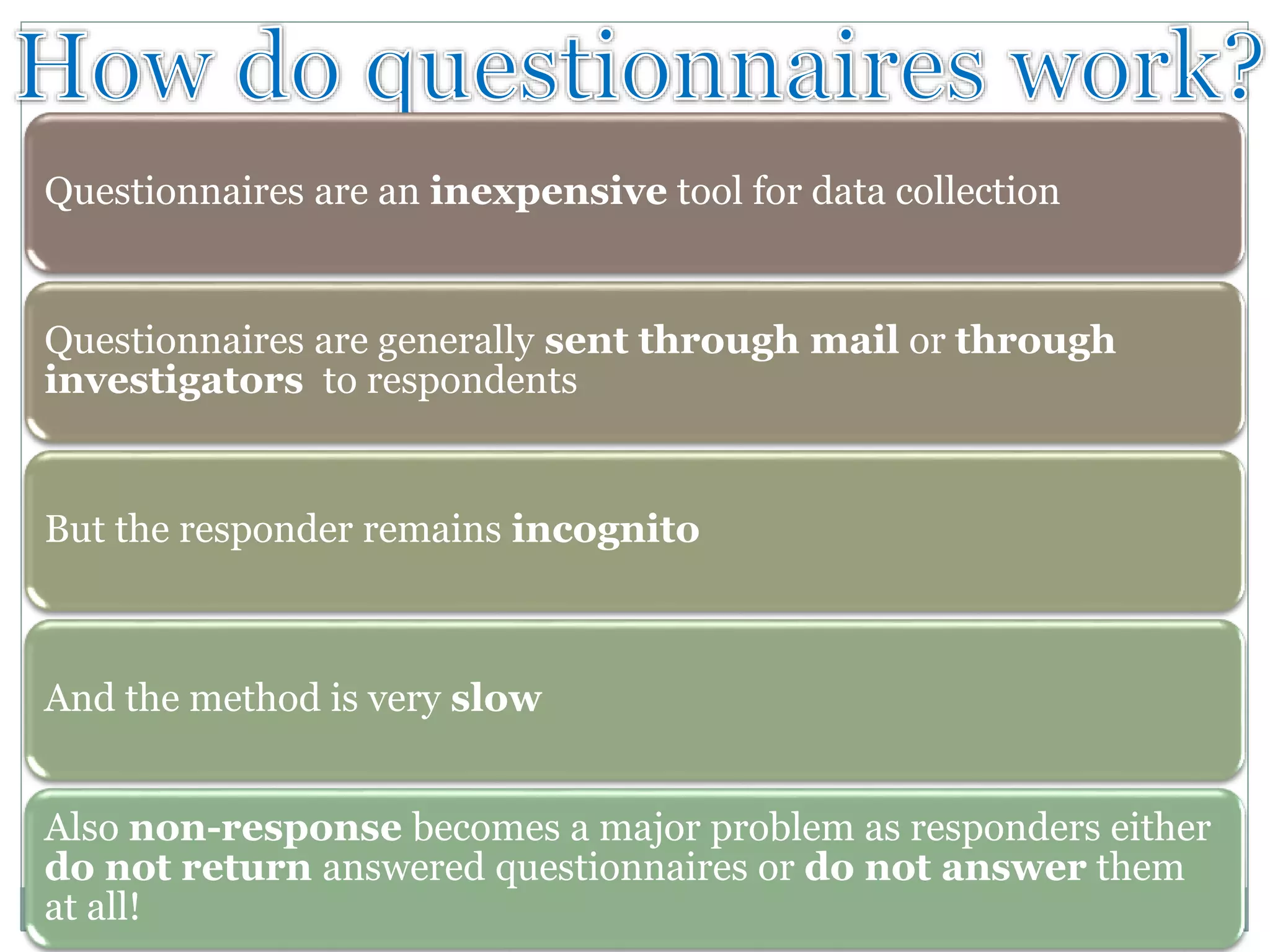 Questionnaires and surveys | PPSX