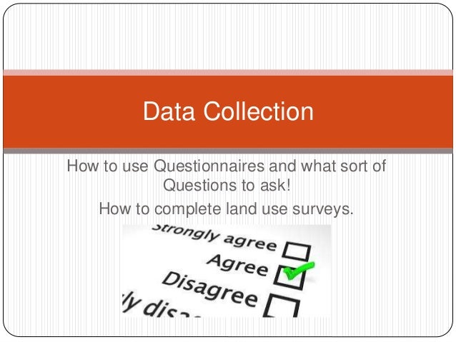 Questionnaires in geography