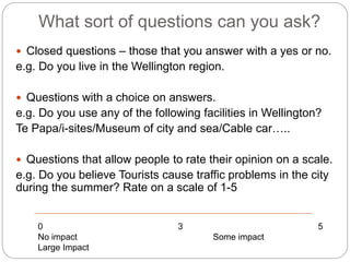 Questionnaires in geography | PPT