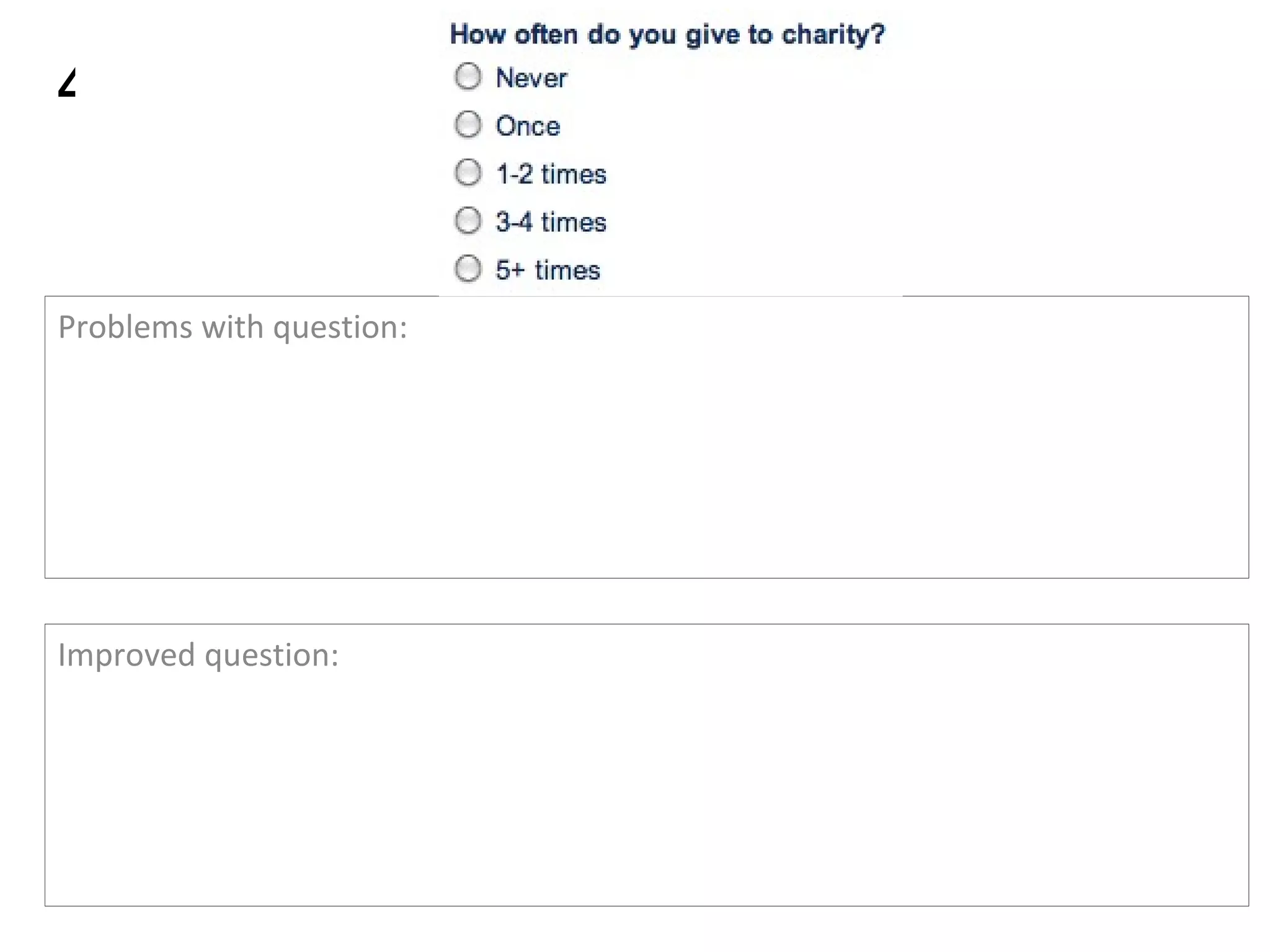 Questionnaire Worksheets | PPT