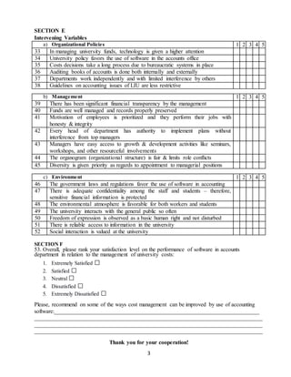 Research questionnaire for data collection (Cost Accounting) | DOCX