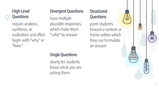 Questionning.pptx | Educational Assessment | Education