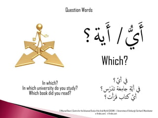Arabic Grammar: Question Nouns | PDF