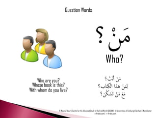 Arabic Grammar: Question Nouns | PDF