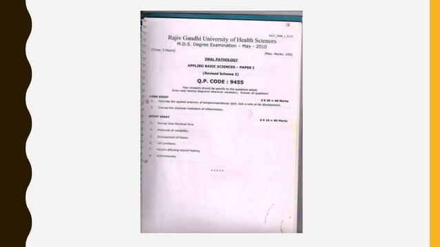 Oral Pathology Question Bank | PPTX | Dental Health | Diseases and ...