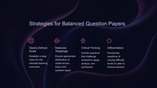 Question paper framing for CBSE Schools.ppt