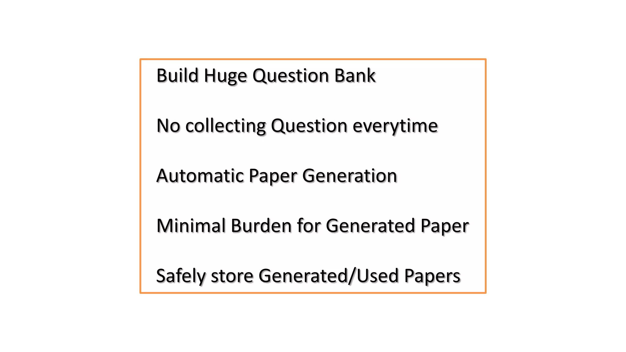 Automatic Question Paper Generator | PPTX
