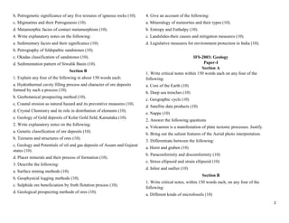 Indian forest service previous question paper | PDF