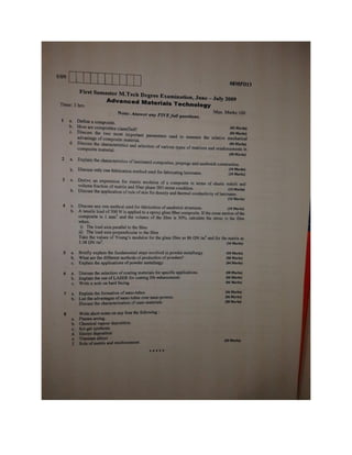 question papers PDM VTU MTECH | PDF