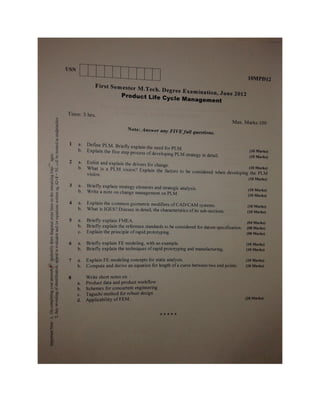 question papers PDM VTU MTECH | PDF