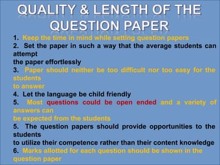 Question paper setting | PPTX