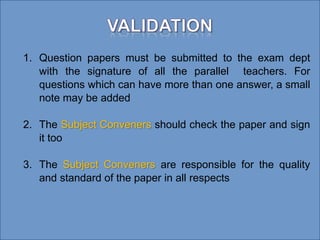 Question paper setting | PPTX