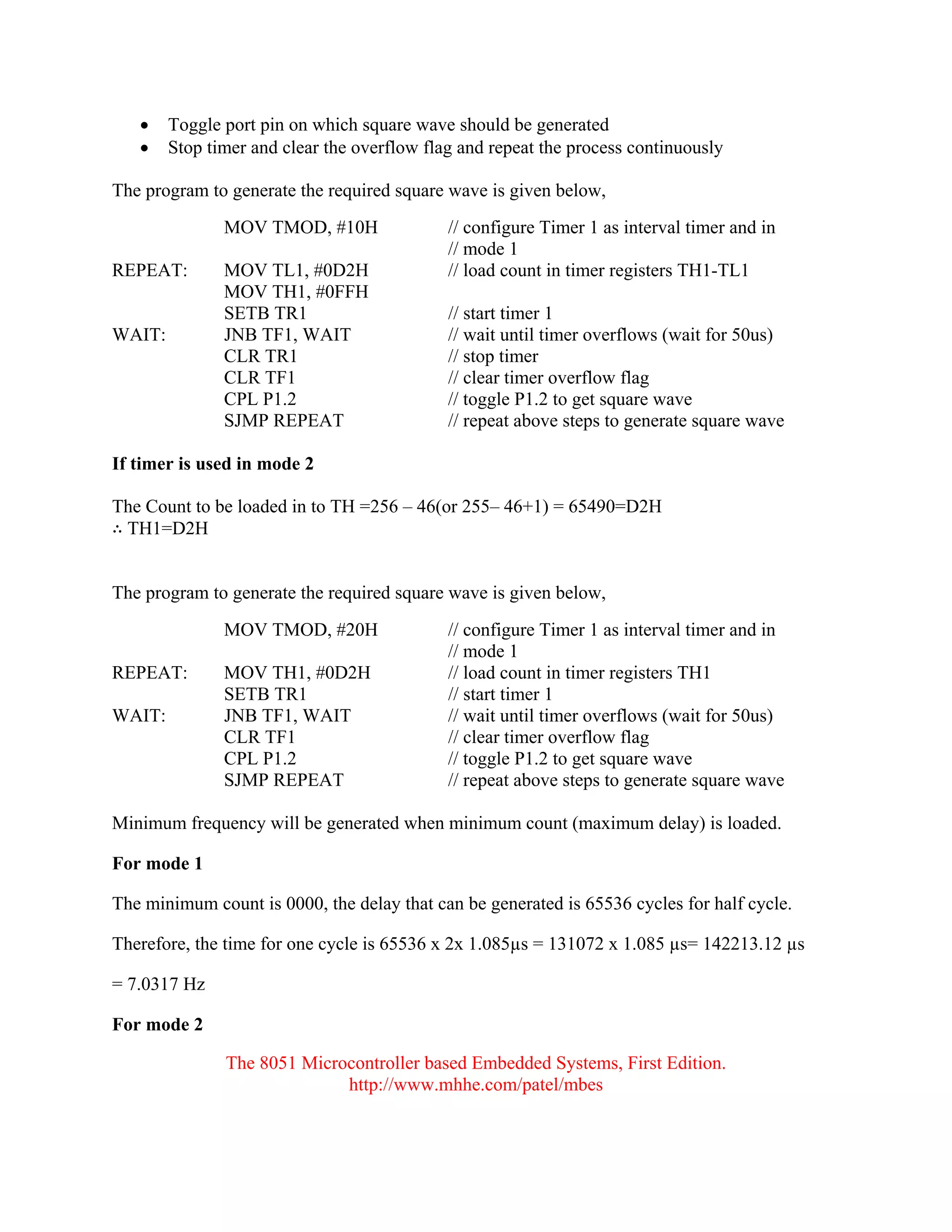 Question paper with solution the 8051 microcontroller based embedded ...