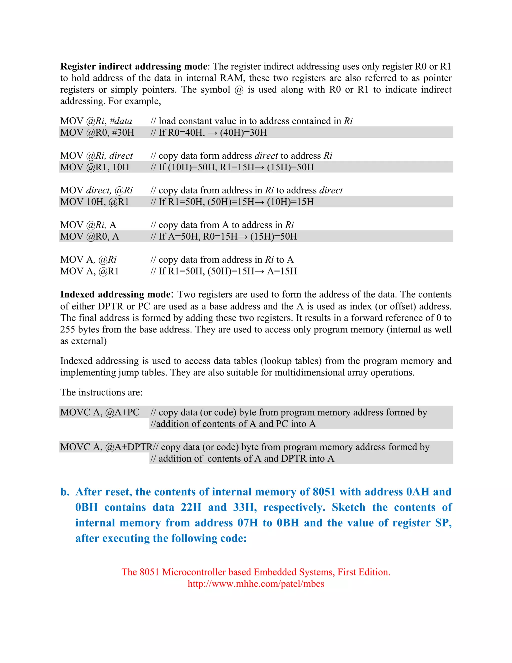 Question paper with solution the 8051 microcontroller based embedded systems june_july 2013 vtu ...