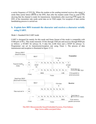 Question paper with solution the 8051 microcontroller based embedded systems june_july 2013 vtu ...