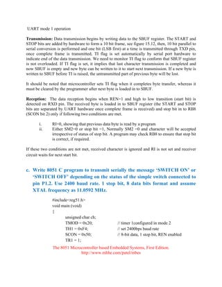 Question paper with solution the 8051 microcontroller based embedded ...