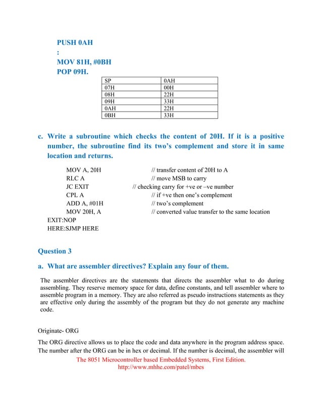 Question paper with solution the 8051 microcontroller based embedded systems june_july 2013 vtu ...