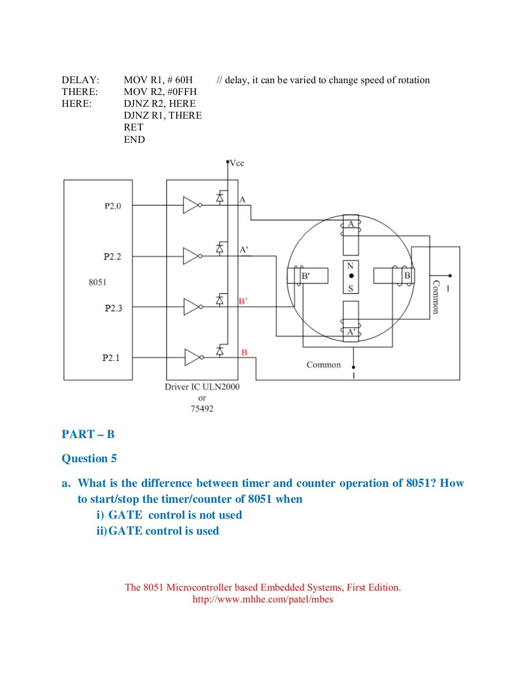 Question Paper With Solution The 8051 Microcontroller Based Embedded…