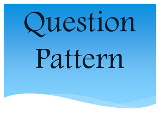 Question pattern | PPTX