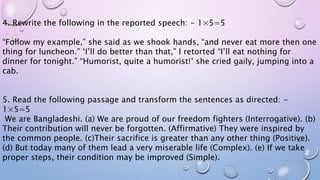 Question pattern for hsc examination | PPTX | Food & Drink