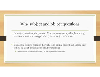 Question patterns | PPT