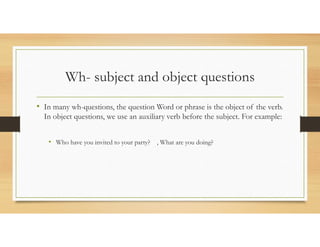Question patterns | PPT