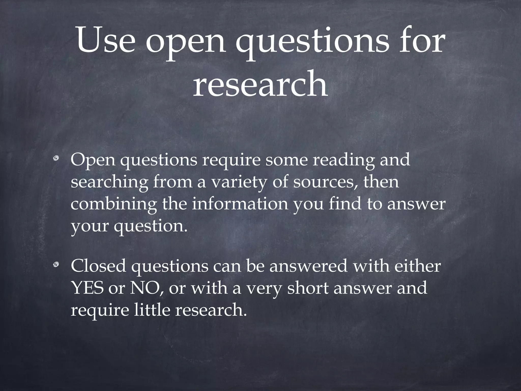 Research Questions | PPT