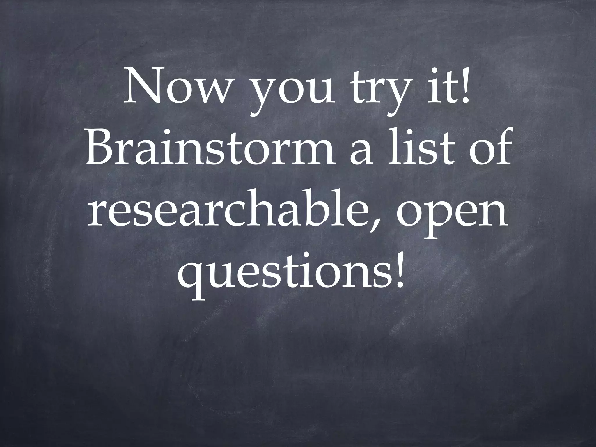 Research Questions | PPT