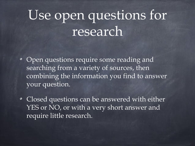 Research Questions | PPT | Science
