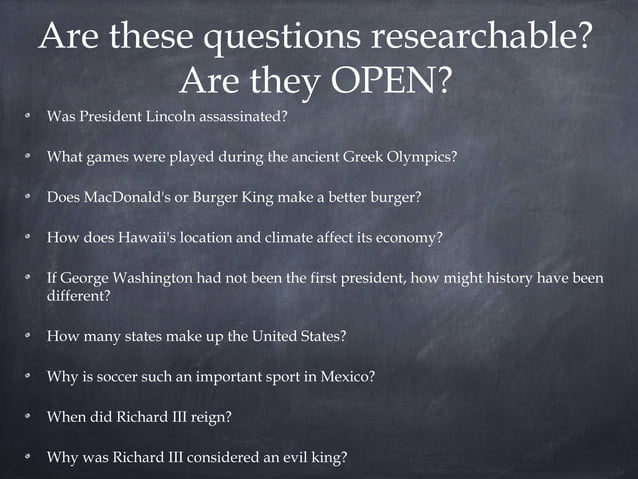 Research Questions | PPT | Science