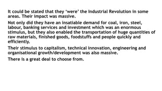 CAMBRIDGE AS HISTORY: REVISION INDUSTRIAL REVOLUTION | PPT