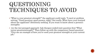 Types of questions for interview | PPTX