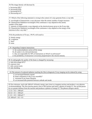 Questions medical equipment | PDF