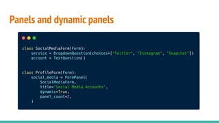 Questions: A Form Library for Python with SurveyJS Frontend | PPT